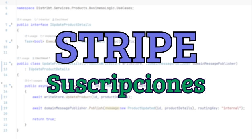 Suscripciones en Stripe