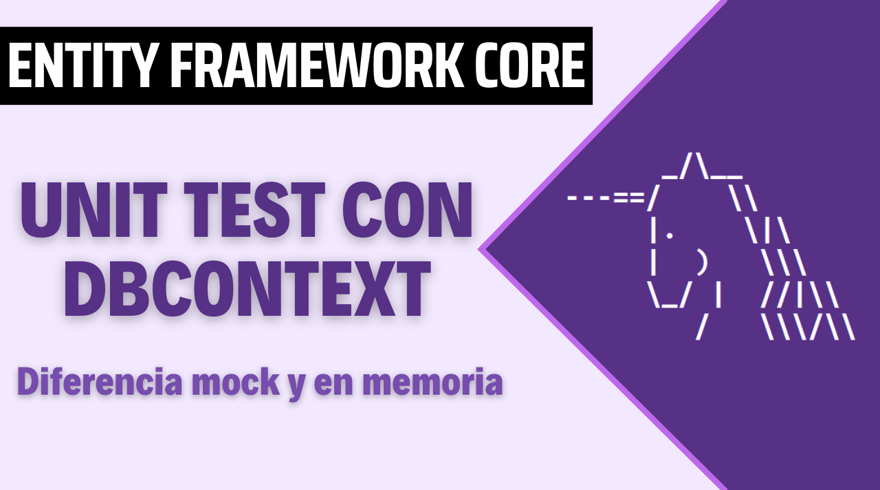 Unit Test Con Dbcontext Y Entity Framework Core